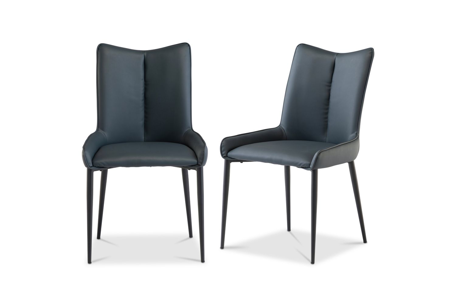 Maisy Dining Chairs | Leather | Blue | Set of 2 | Ireland