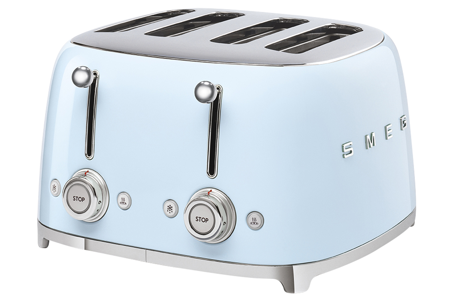 Smeg 50's Retro Style 4 Slice Toaster | TSF03PBUK | Pastel Blue | Ireland