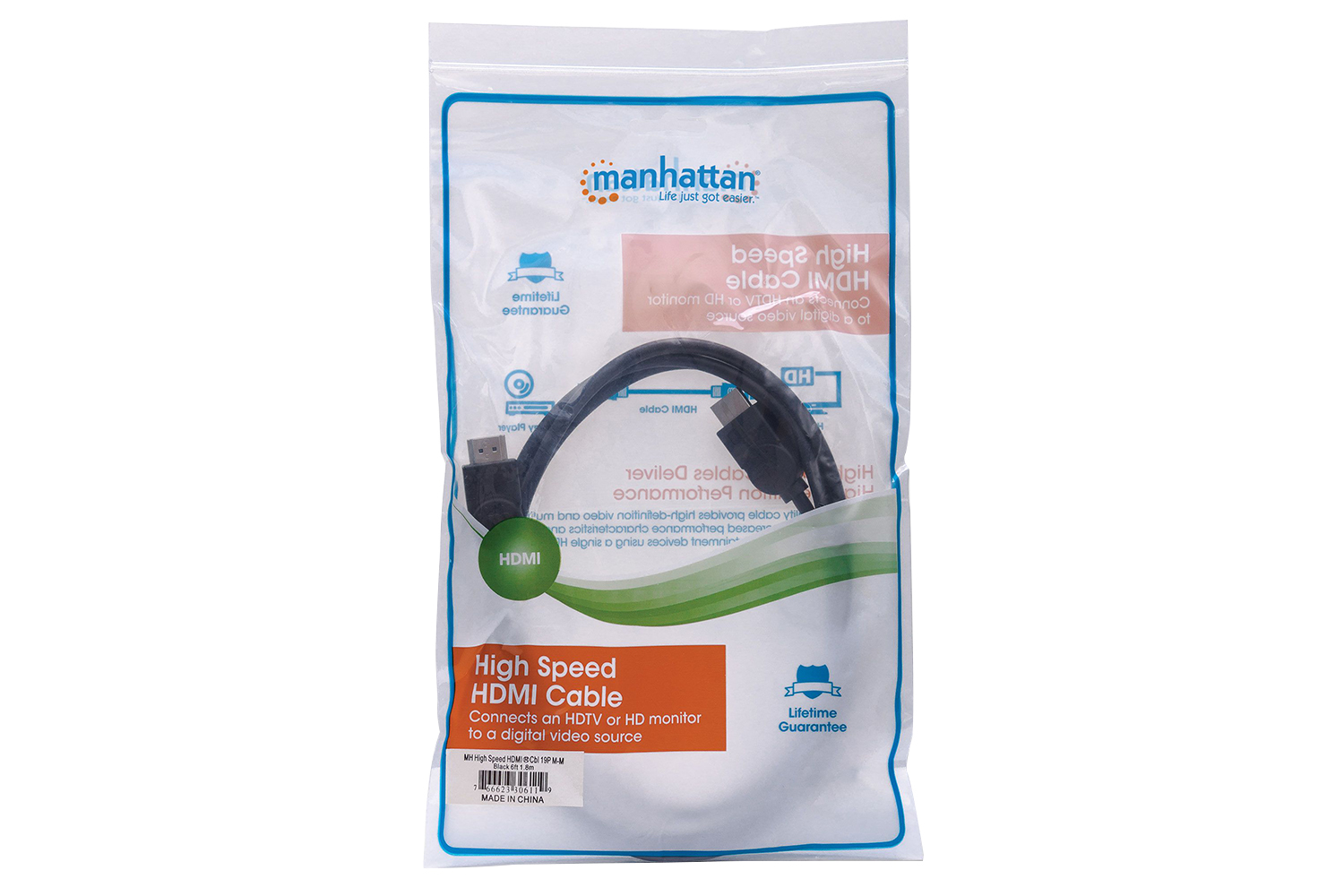 Manhattan High Speed HDMI Cable | 1.8m | Ireland