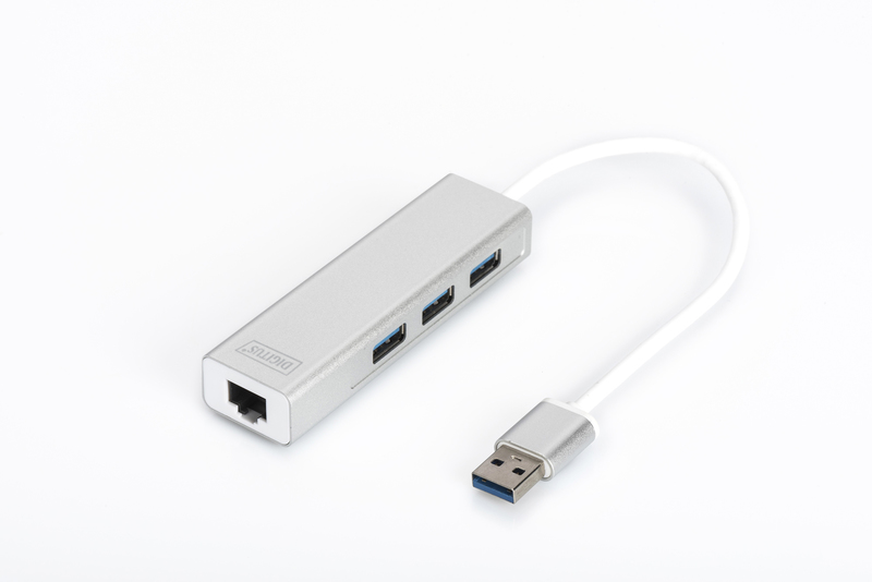 Manhattan USB 3 Port Hub & Lan Adapter | Ireland