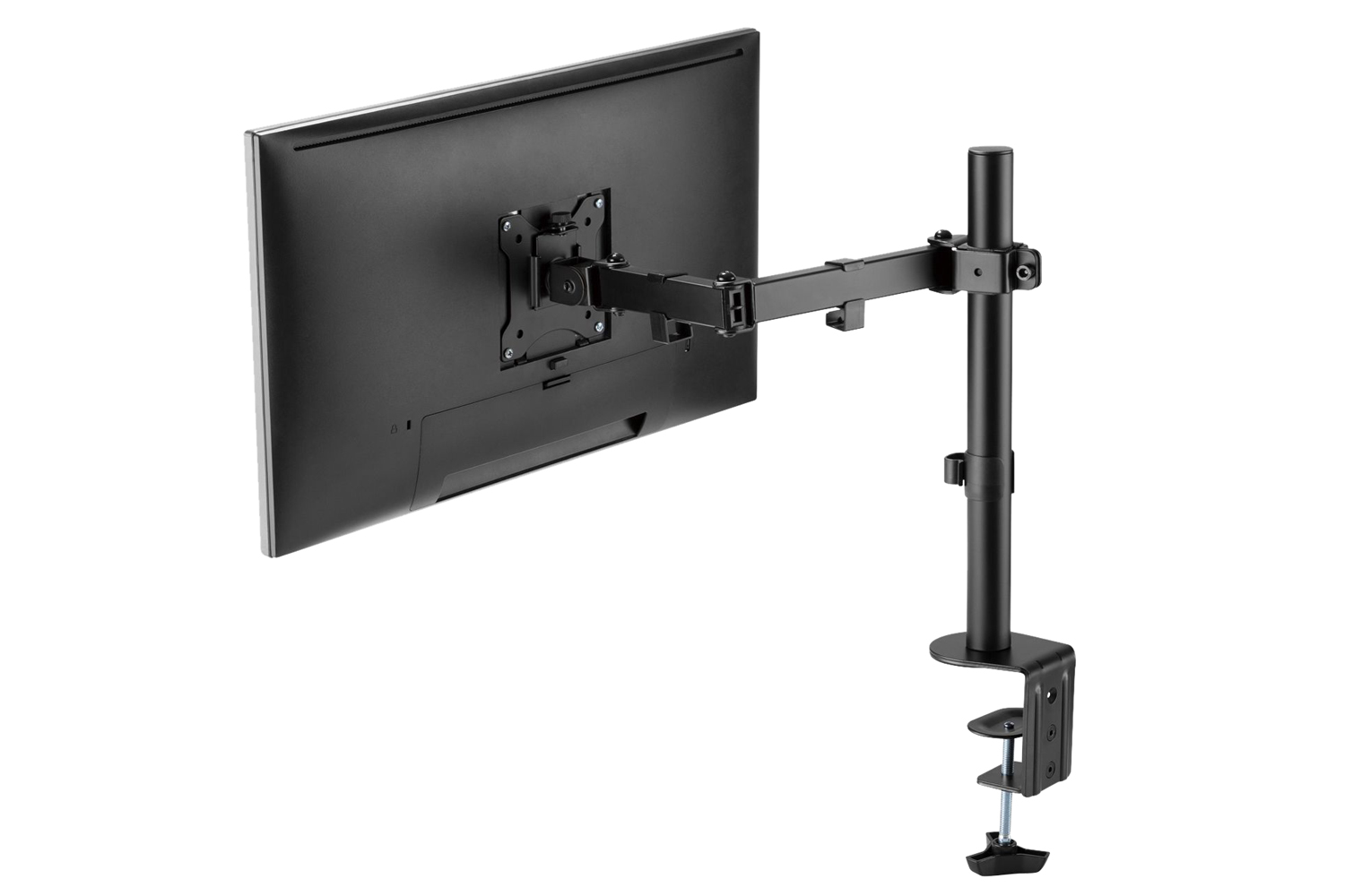 Digitus Universal Single Monitor Clamp Mount | Matte Black | Ireland