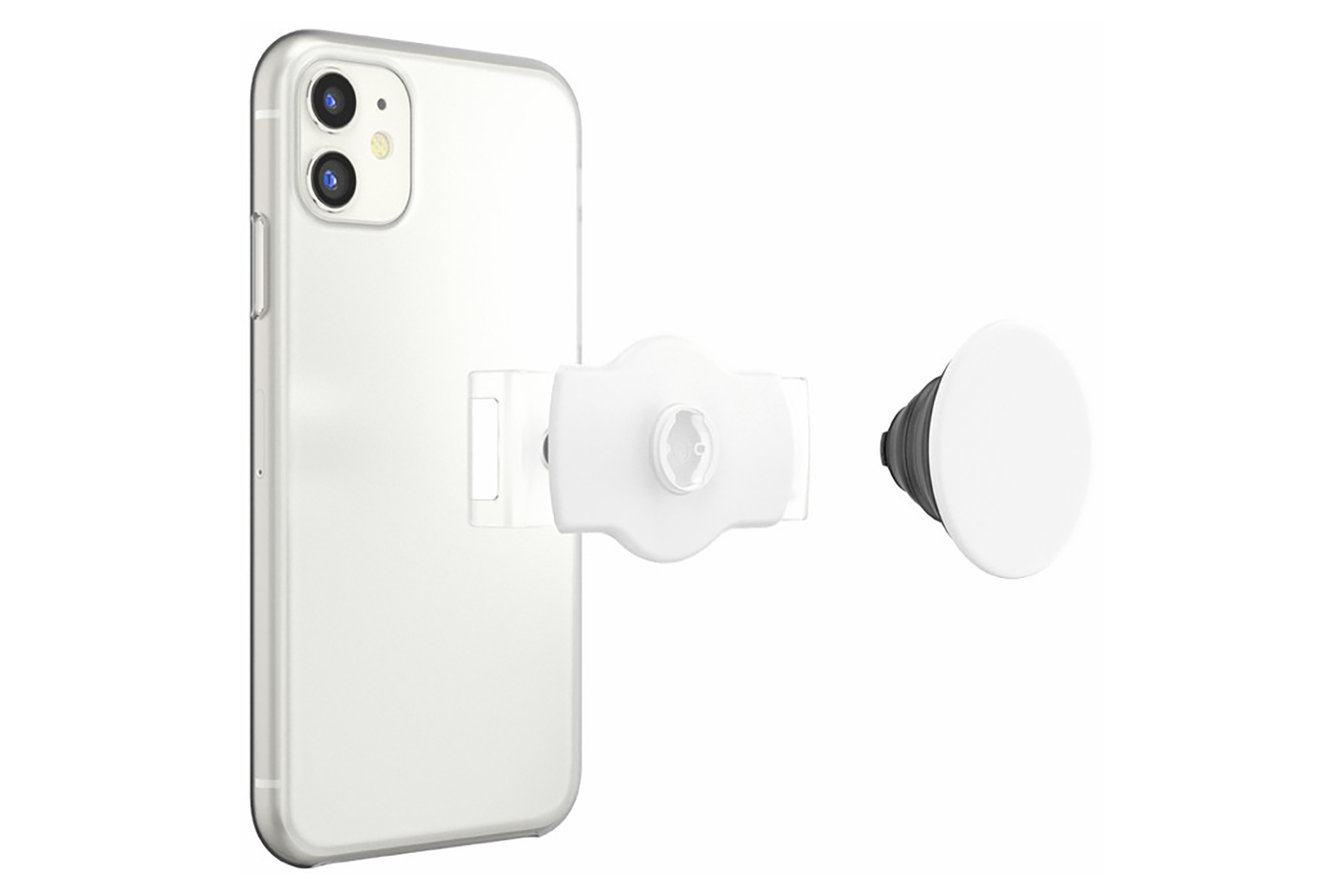 Popsocket Slide Stretch PopGrip with Square Edges | White | Ireland