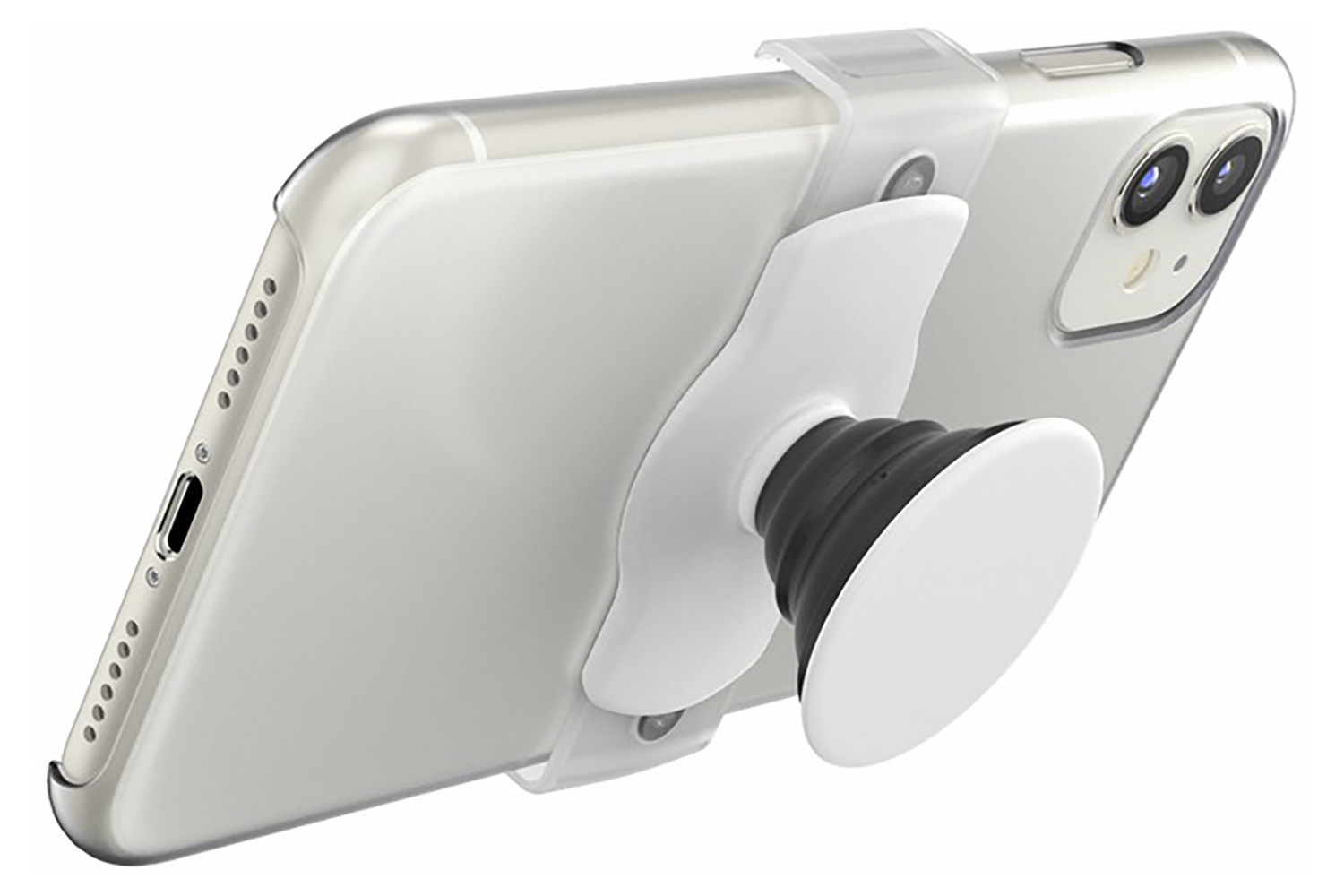 Popsocket Slide Stretch PopGrip with Square Edges | White | Ireland