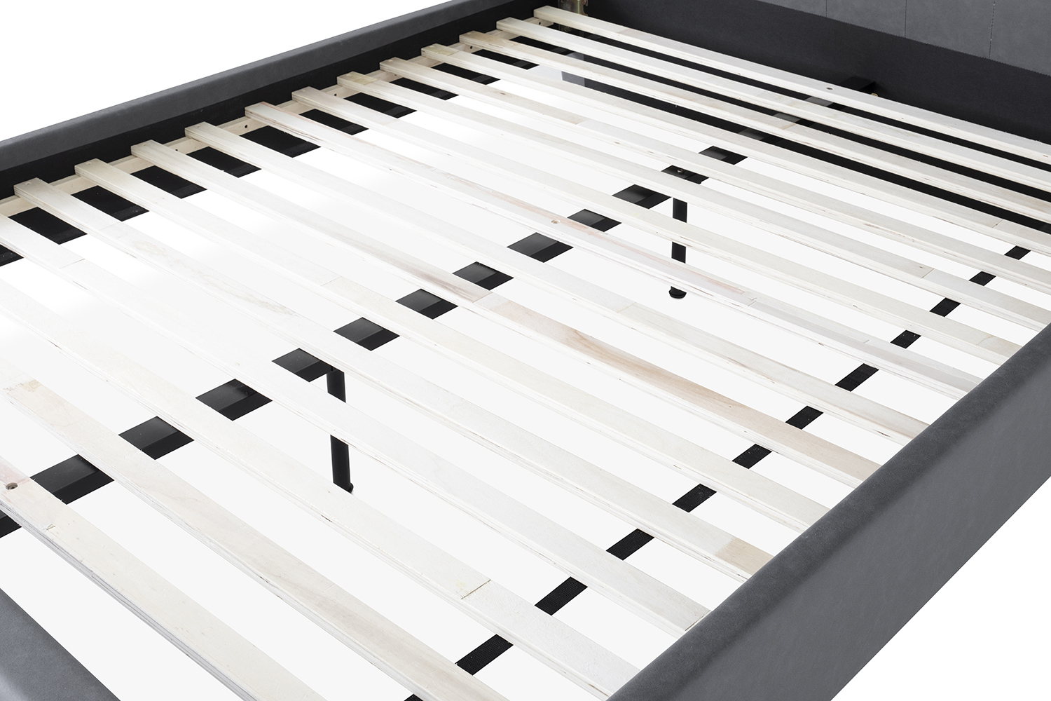 Lewis Bed Frame | Vegan Leather | King | 5ft | Anthricite | Ireland