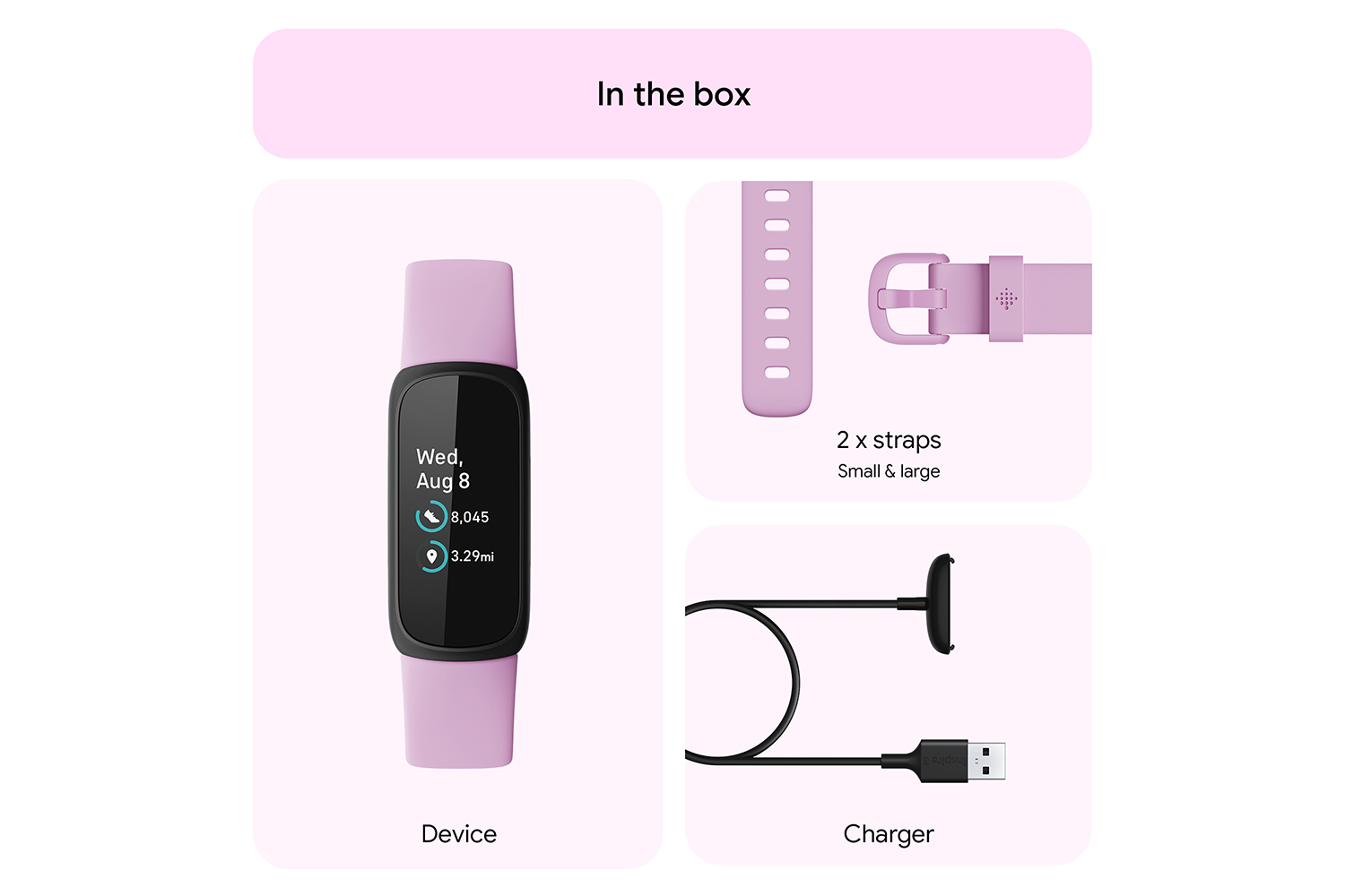 Fitbit Inspire 3 Fitness Tracker | Lilac Bliss | Ireland