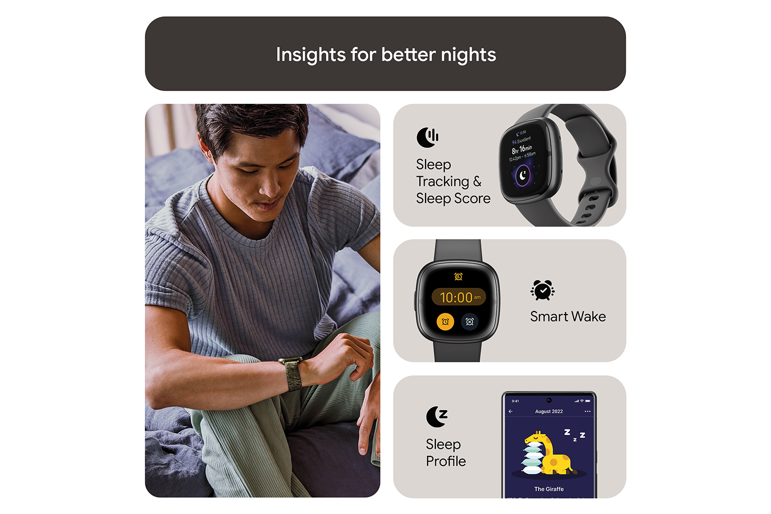 Fitbit Sense 2 Smartwatch | Shadow Grey & Graphite | Ireland
