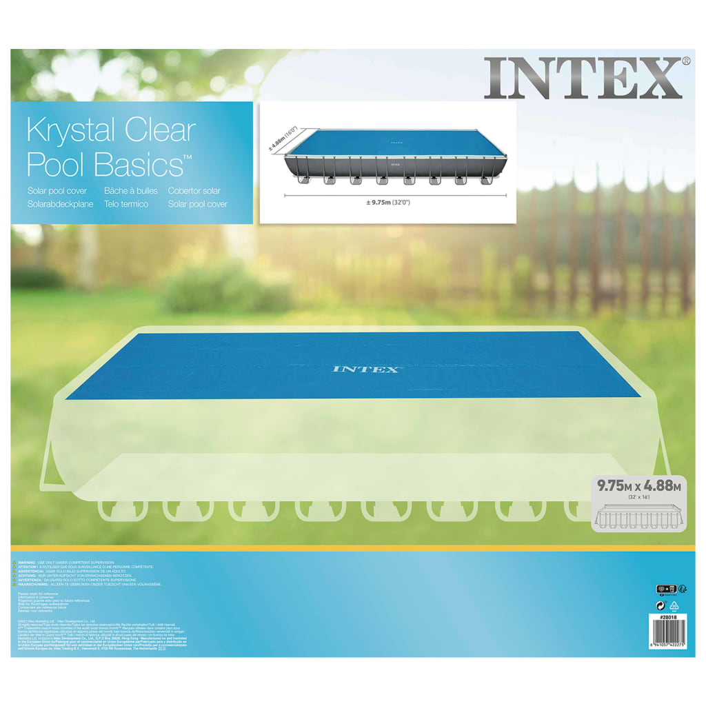 Intex 93306 Intex Solar Pool Cover Blue 960x466 Cm Polyethylene | Ireland