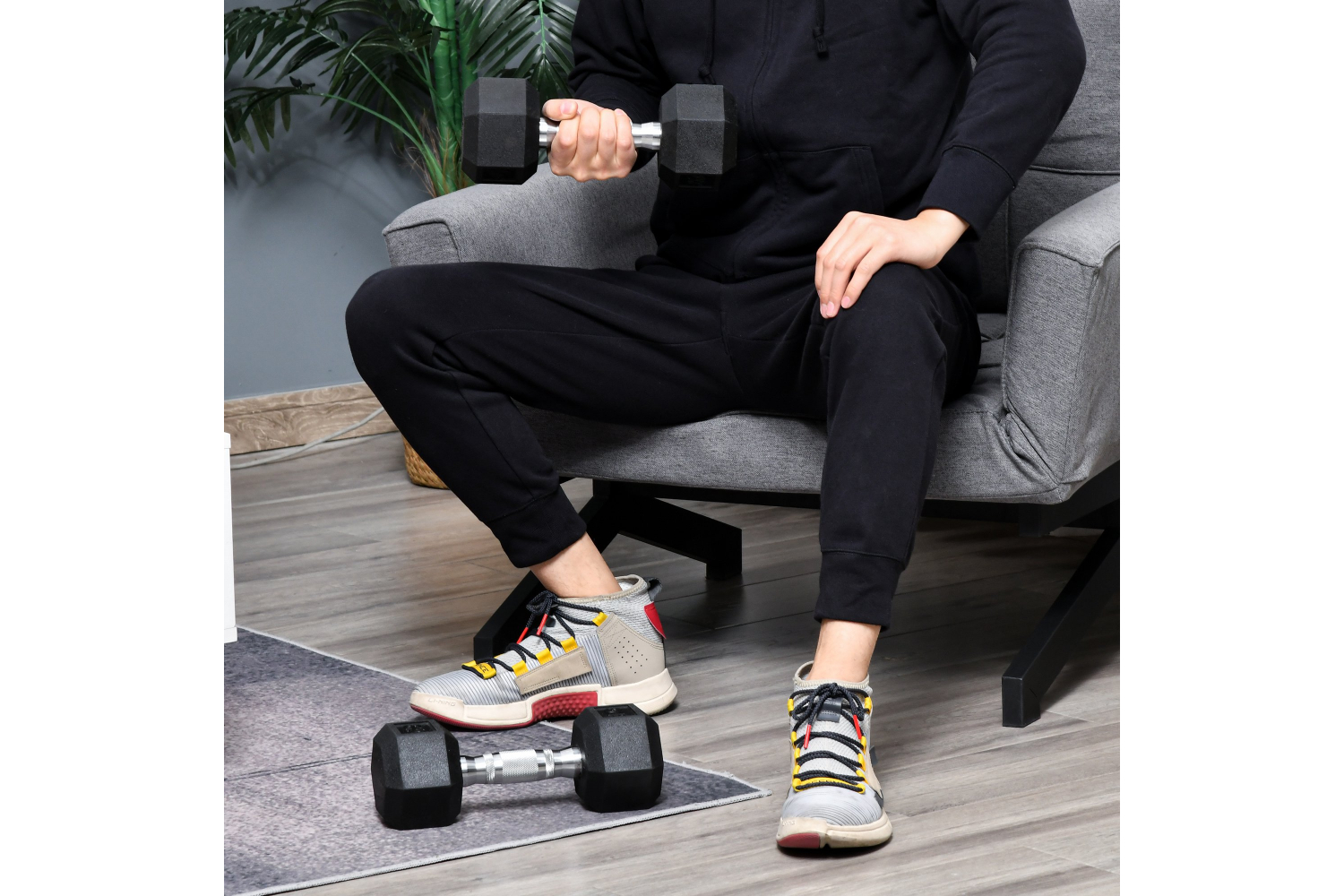 Homcom A91-017V01 Hex Dumbbell Sets Hexagonal Gym Fitness Lifting Home ...