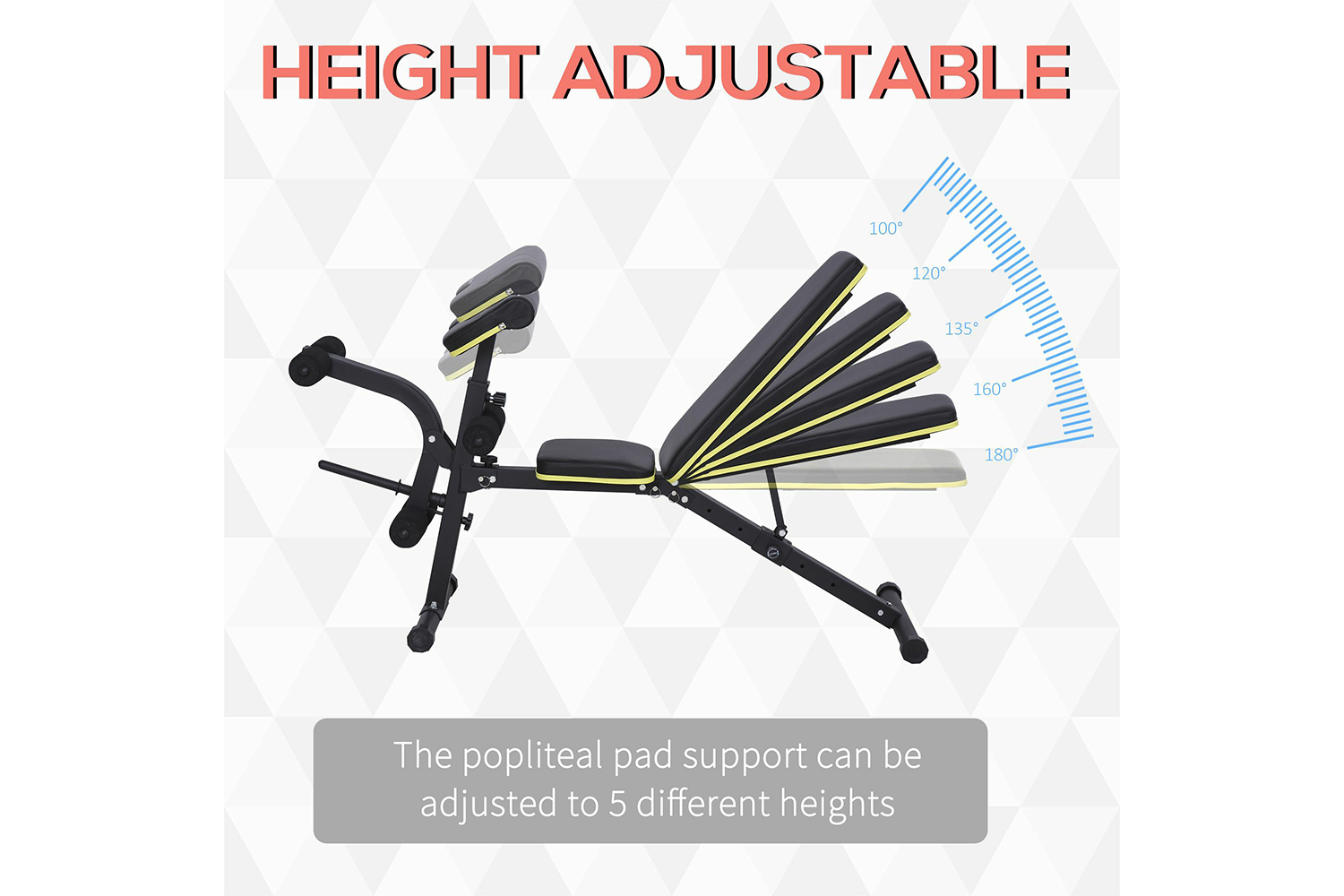 Homcom A91-115 Dumbbell Bench | Black | Ireland