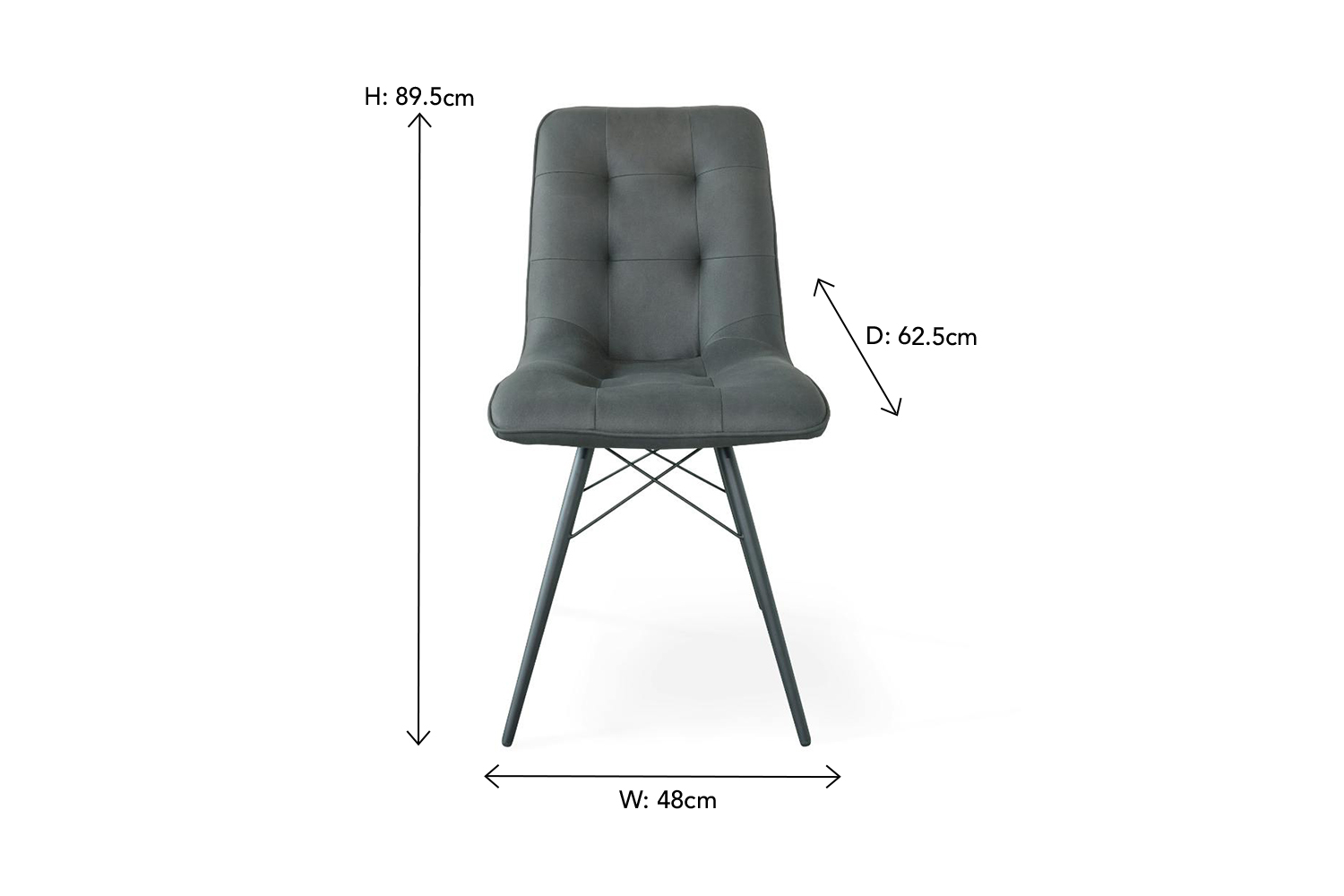 Modena Dining Chair | Grey | Ireland