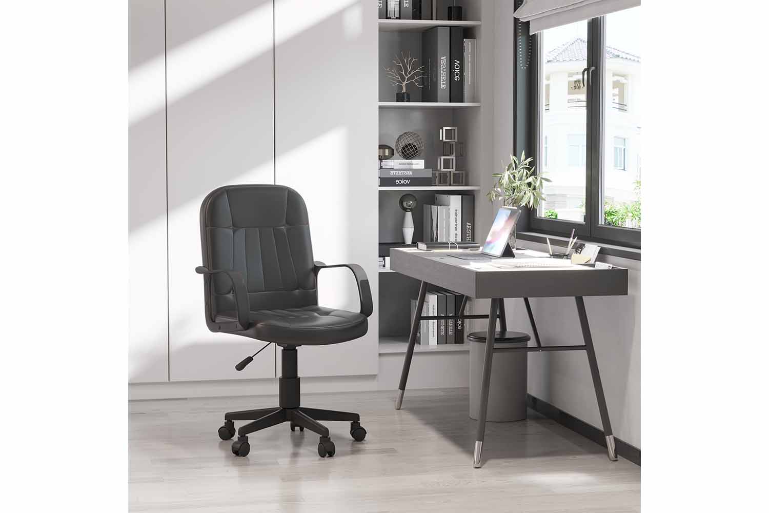 Homcom Swivel Office Chair | Black | Ireland