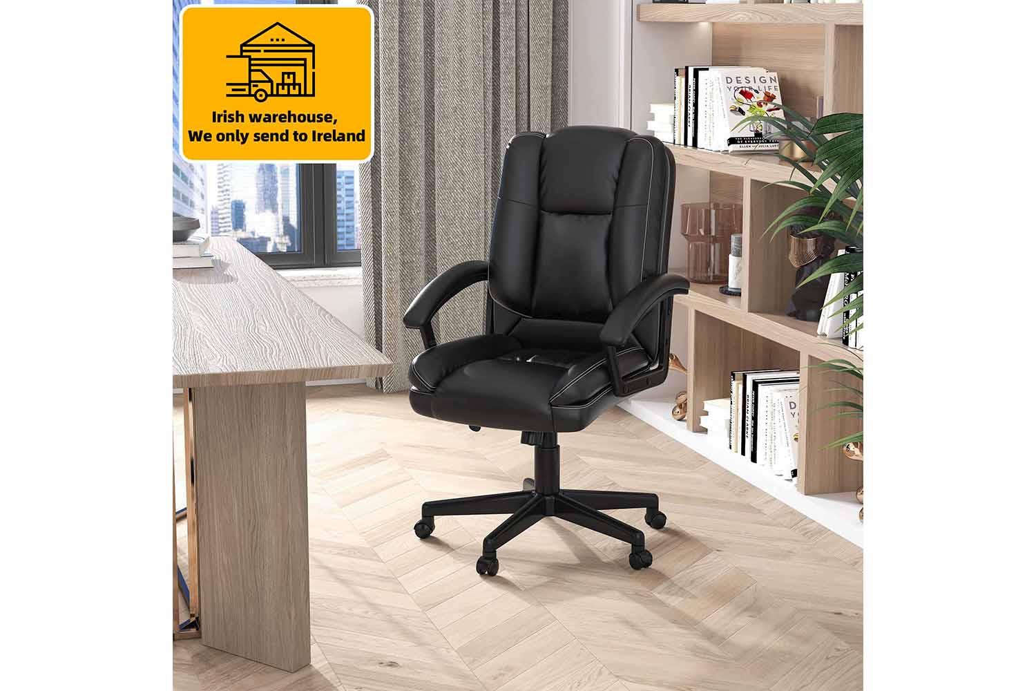 Homcom Executive Office Chair | Black | Ireland